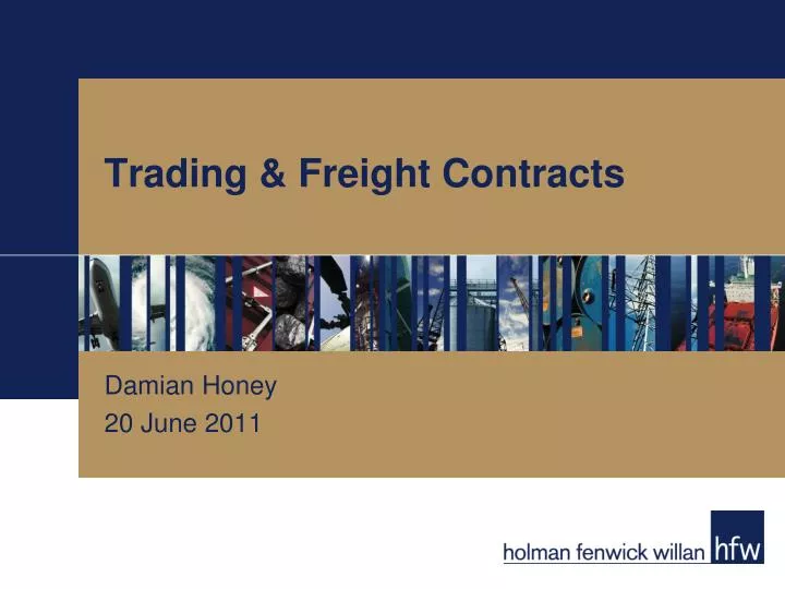 PPT - Trading & Freight Contracts PowerPoint Presentation, free ...