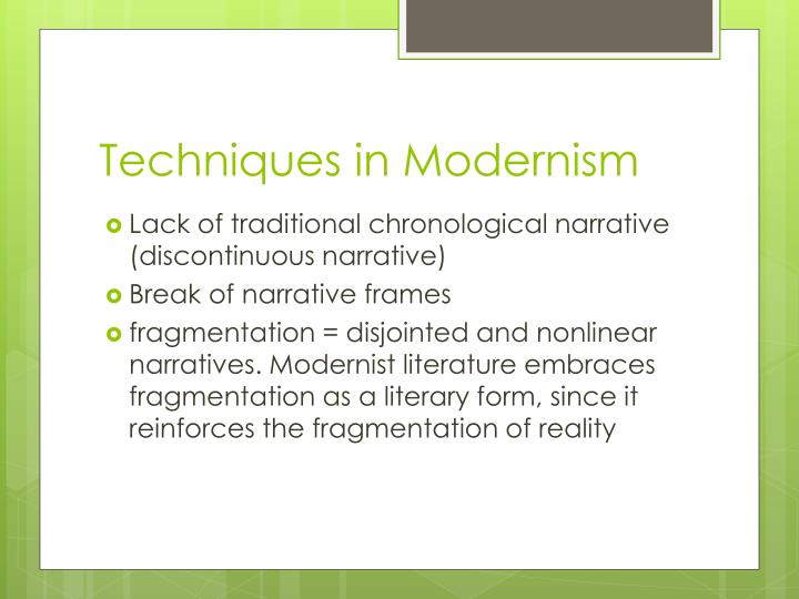 PPT - Modernism in Literature What is it? When and why did it happen ...