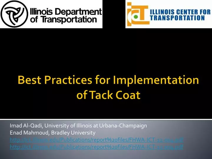 PPT - Best Practices for Implementation of Tack Coat PowerPoint ...