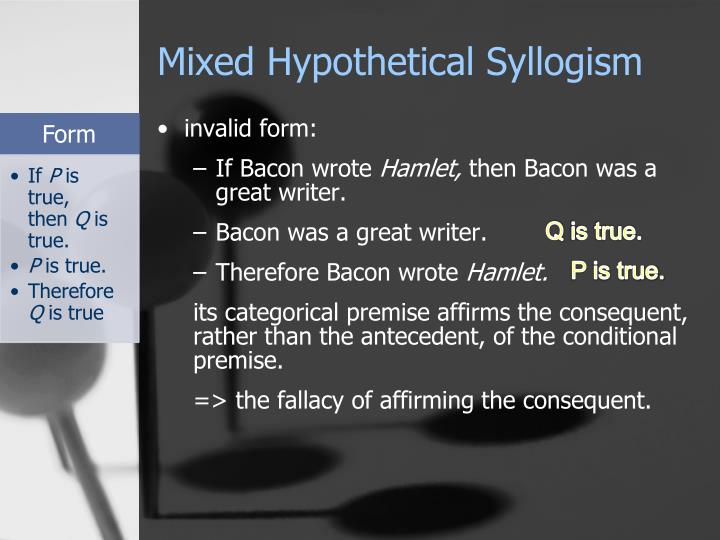 PPT - Disjunctive & Hypothetical Syllogisms PowerPoint Presentation ...