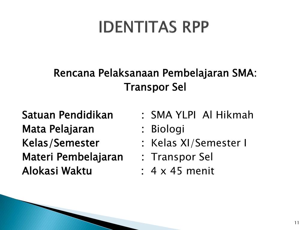 PPT - CONTOH RENCANA PELAKSANAAN PEMBELAJARAN BIOLOGI PowerPoint ...