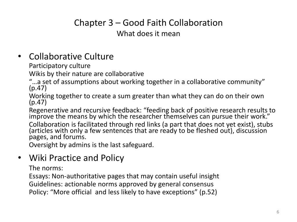 PPT - Good Faith Collaboration: The Culture of Wikipedia PowerPoint ...