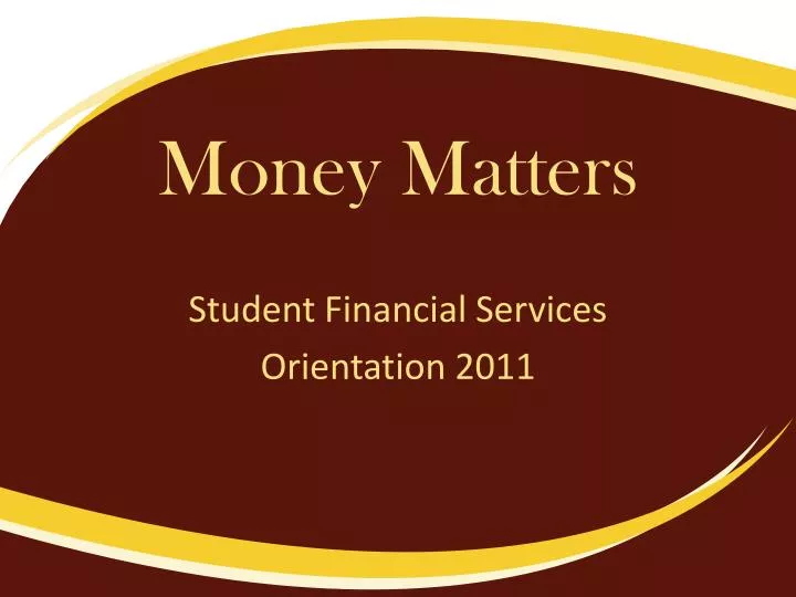 PPT - Money Matters PowerPoint Presentation, free download - ID:2223102