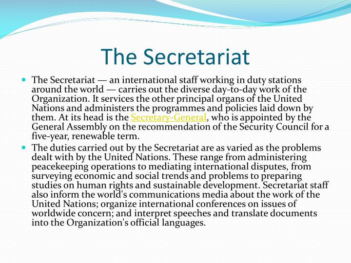 PPT - The Principal Organs of the United Nations PowerPoint ...