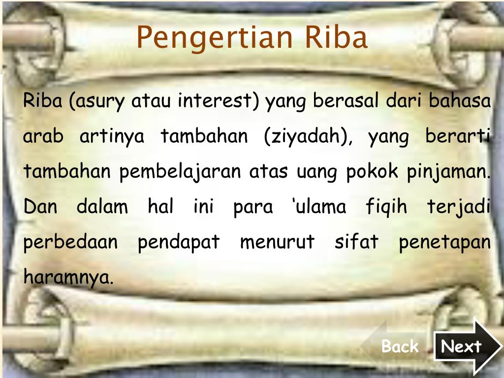 PPT - HUKUM BUNGA BANK/RIBA PowerPoint Presentation, free download - ID ...