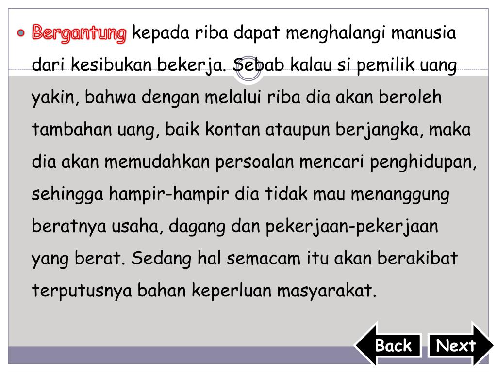 PPT - HUKUM BUNGA BANK/RIBA PowerPoint Presentation, free download - ID ...