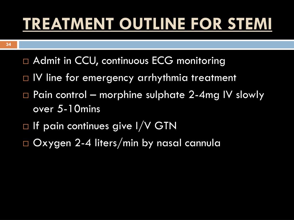 PPT - TREATMENT of CHRONIC STABLE ANGINA AND acute coronary syndrome ...