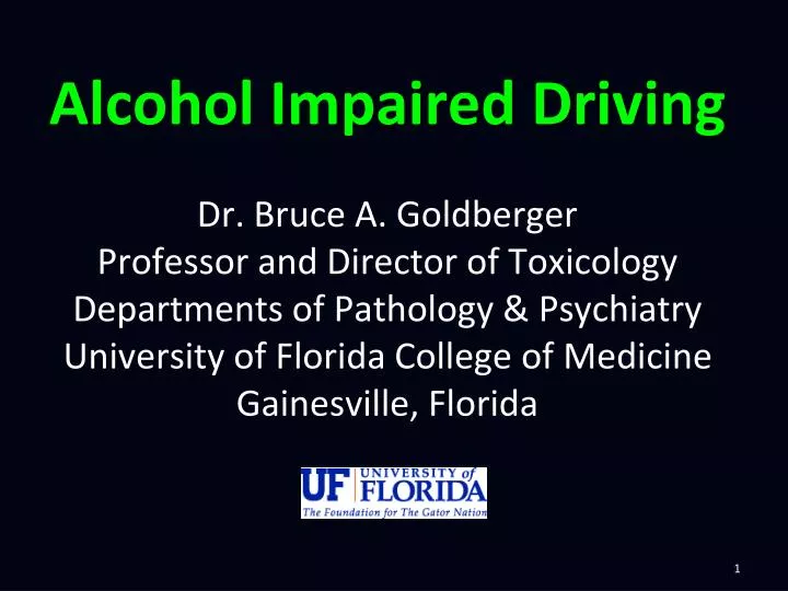 PPT - Alcohol Impaired Driving PowerPoint Presentation, free download - ID:2224890
