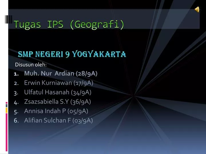 PPT - Tugas IPS (Geografi) PowerPoint Presentation, free download - ID:2225348