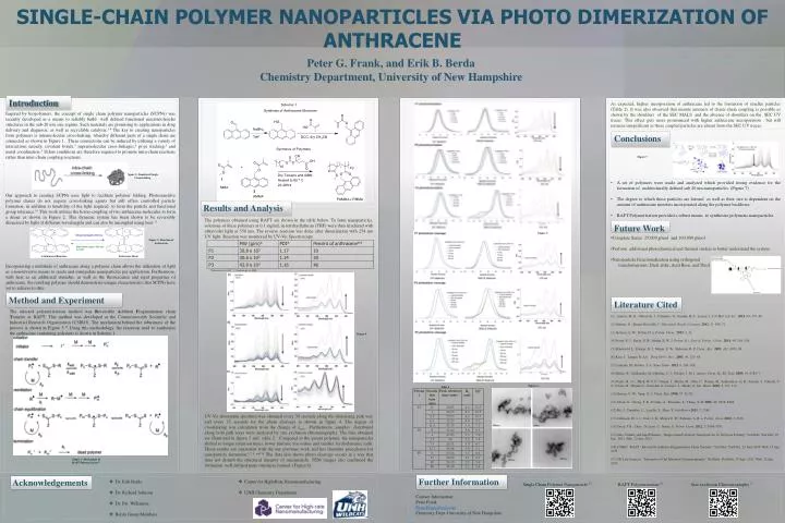 PPT - SINGLE-CHAIN POLYMER NANOPARTICLES VIA PHOTO DIMERIZATION OF ...