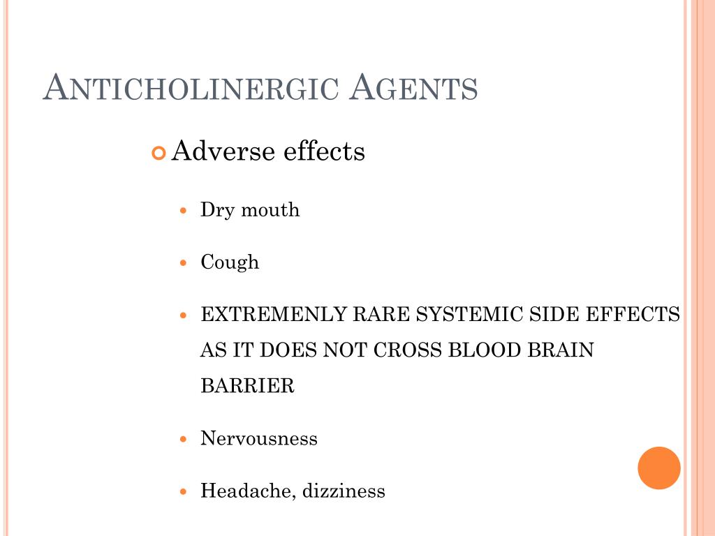 PPT - Respiratory Pharmacology Week 5 Anticholinergics and Mucolytics ...