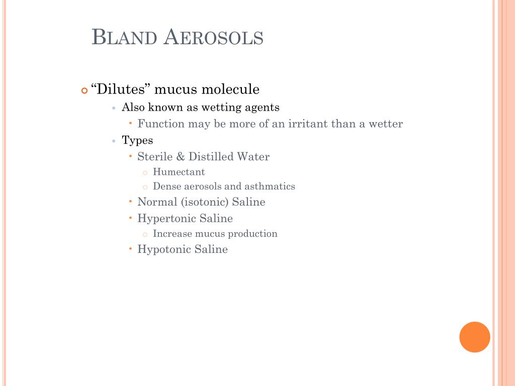 PPT - Respiratory Pharmacology Week 5 Anticholinergics and Mucolytics ...