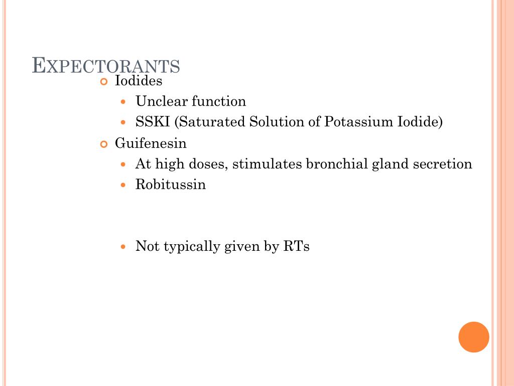 PPT - Respiratory Pharmacology Week 5 Anticholinergics and Mucolytics ...