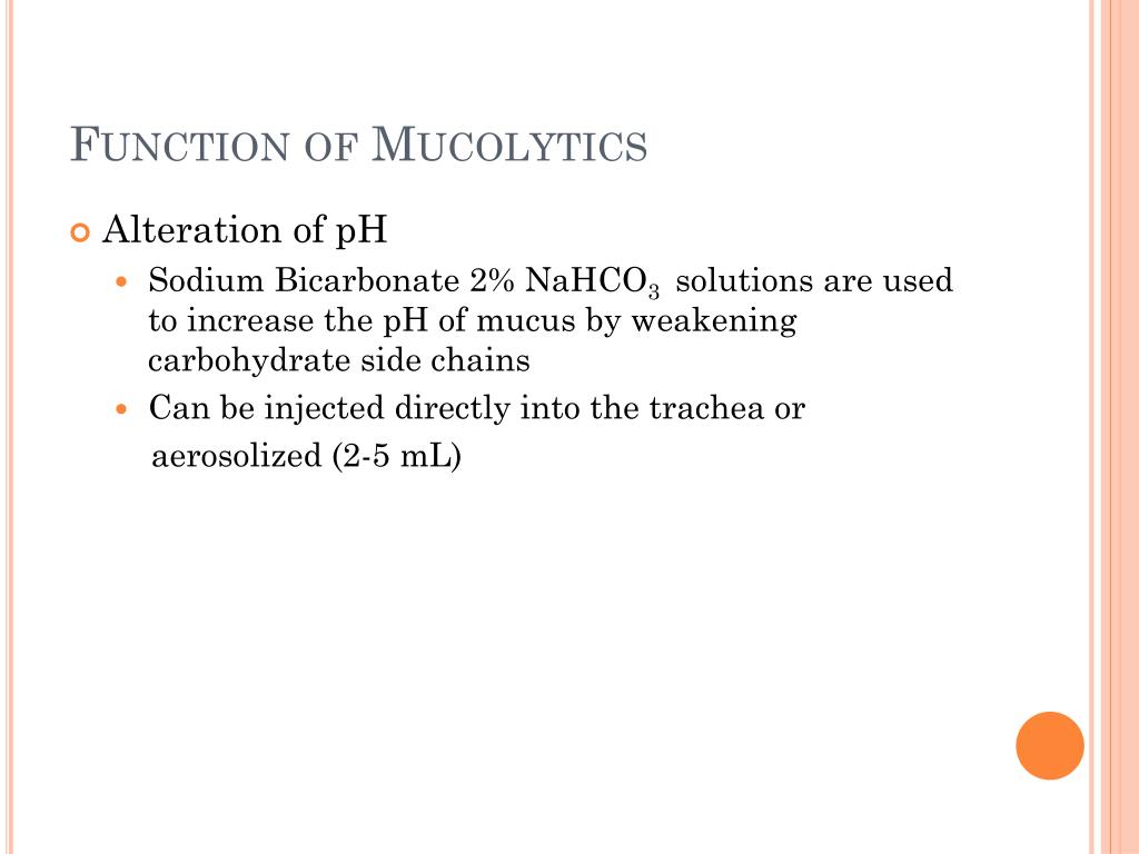 PPT - Respiratory Pharmacology Week 5 Anticholinergics and Mucolytics ...