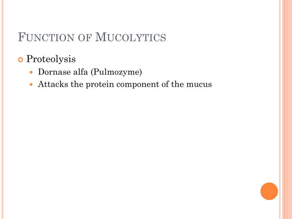 PPT - Respiratory Pharmacology Week 5 Anticholinergics and Mucolytics ...