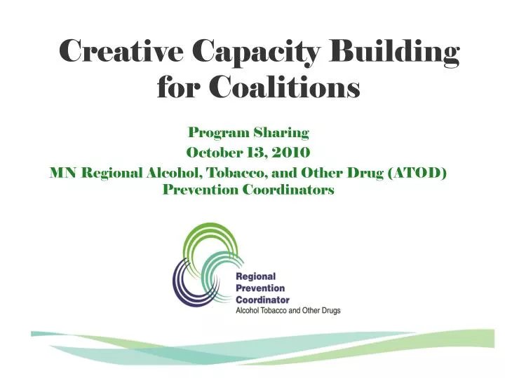 PPT - Creative Capacity Building for Coalitions PowerPoint Presentation ...
