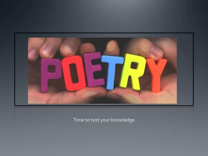 PPT - Poetry Terms PowerPoint Presentation, free download - ID:2225673