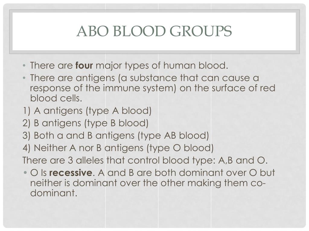 PPT - Dihybrid Crosses and Blood Typing PowerPoint Presentation, free ...