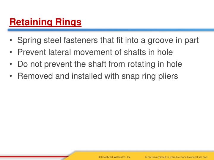 PPT - Fasteners, Sealants, and Gaskets PowerPoint Presentation - ID:2226498