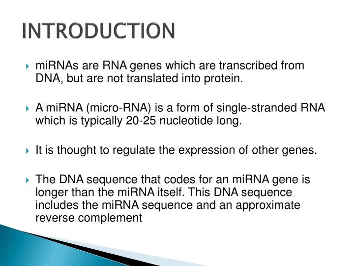 PPT - MicroRNA PowerPoint Presentation - ID:2226612