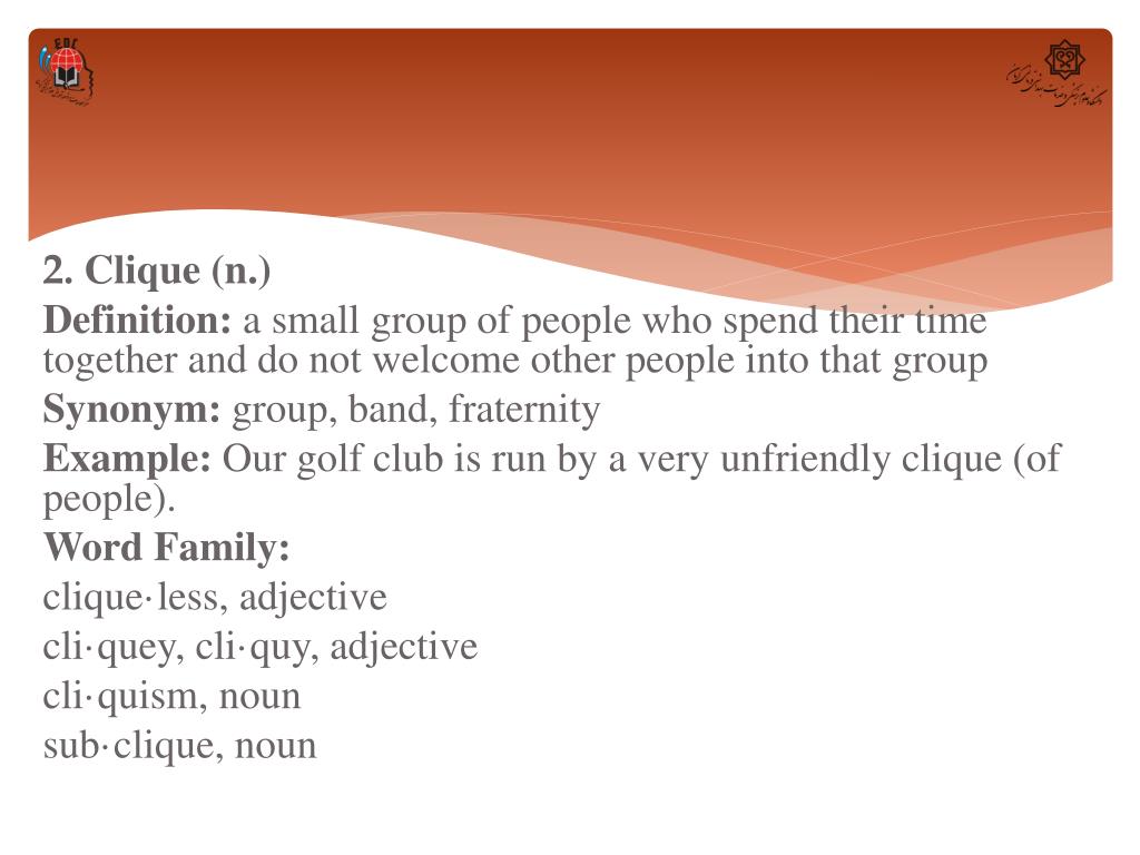 PPT - Wordlist 36 High School Society: Who Belongs Where? PowerPoint ...