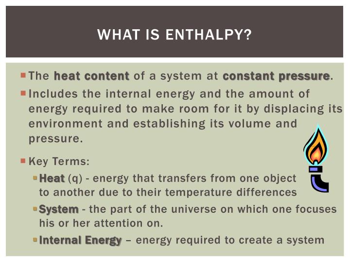 PPT - Enthalpy PowerPoint Presentation - ID:2227694