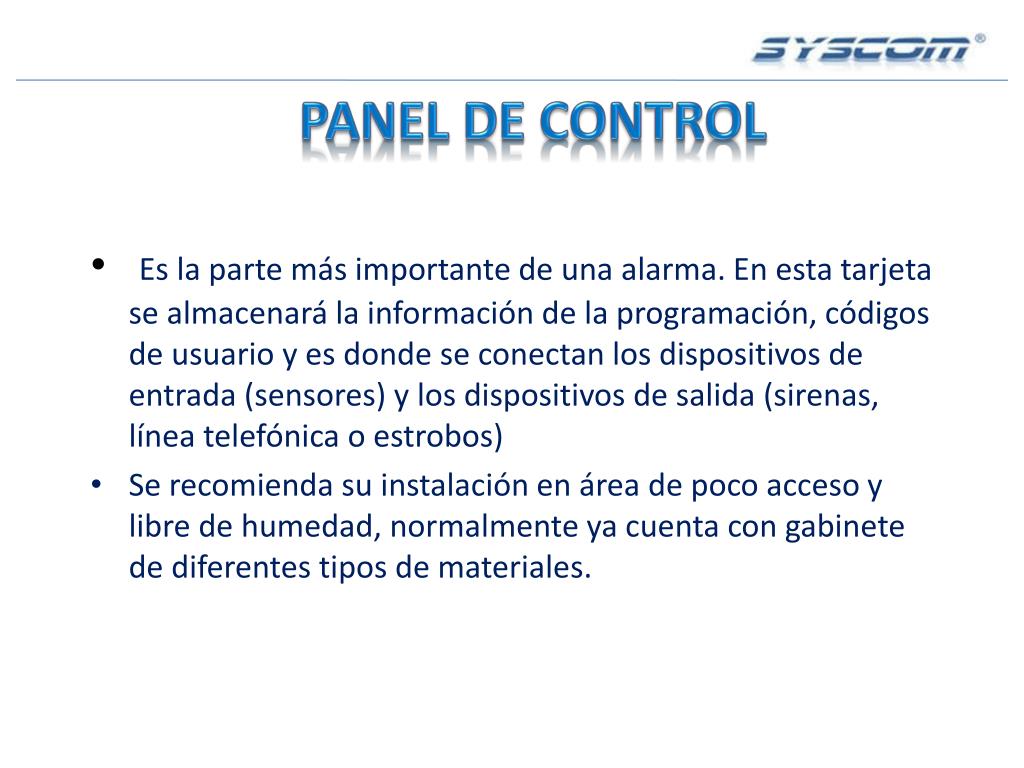 PPT - Introducción a los sistemas de Alarmas Electrónicas PowerPoint ...