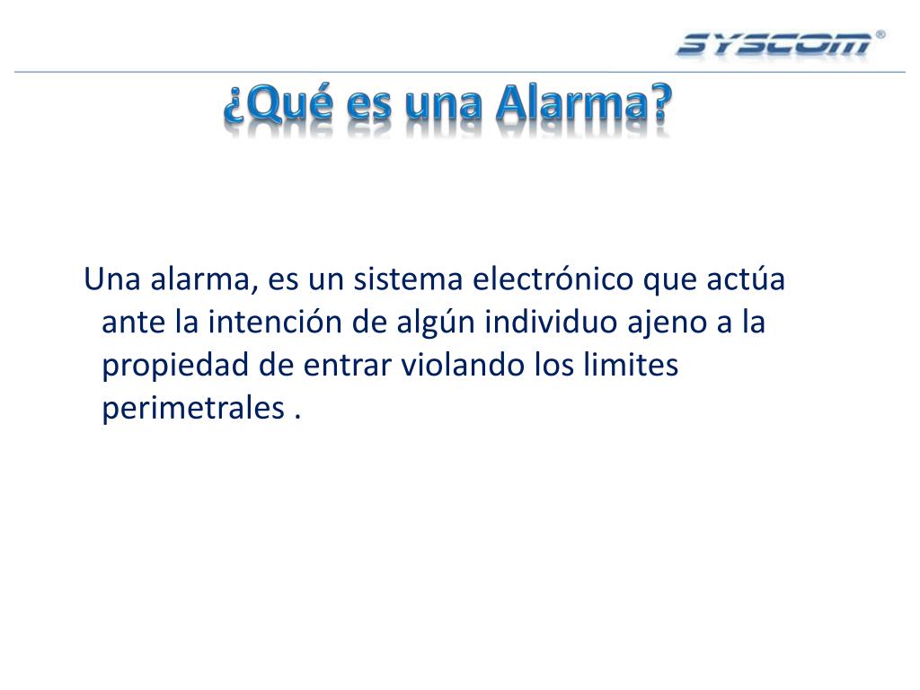 PPT - Introducción a los sistemas de Alarmas Electrónicas PowerPoint ...