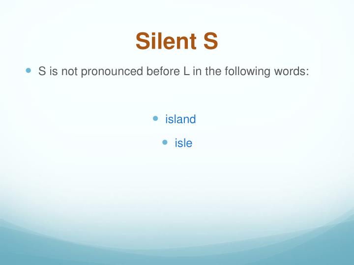 PPT - Silent Letters PowerPoint Presentation - ID:2228588