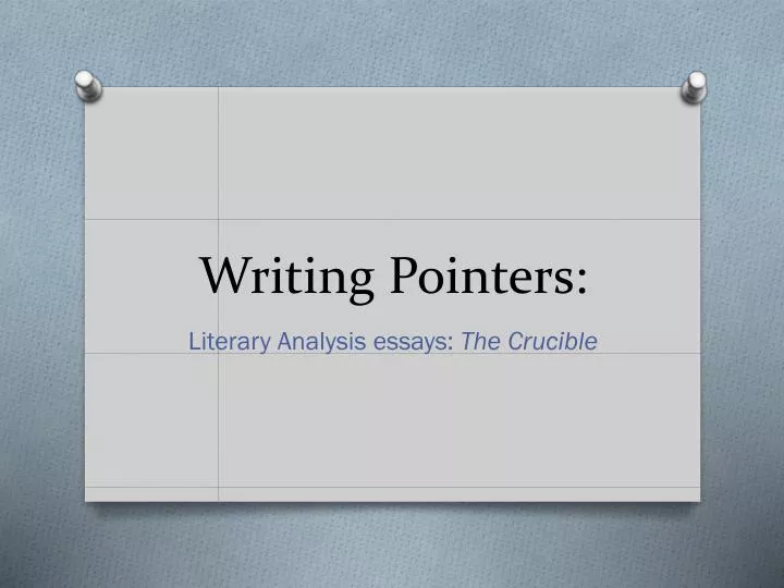 PPT - Writing Pointers: PowerPoint Presentation, free download - ID:2229063