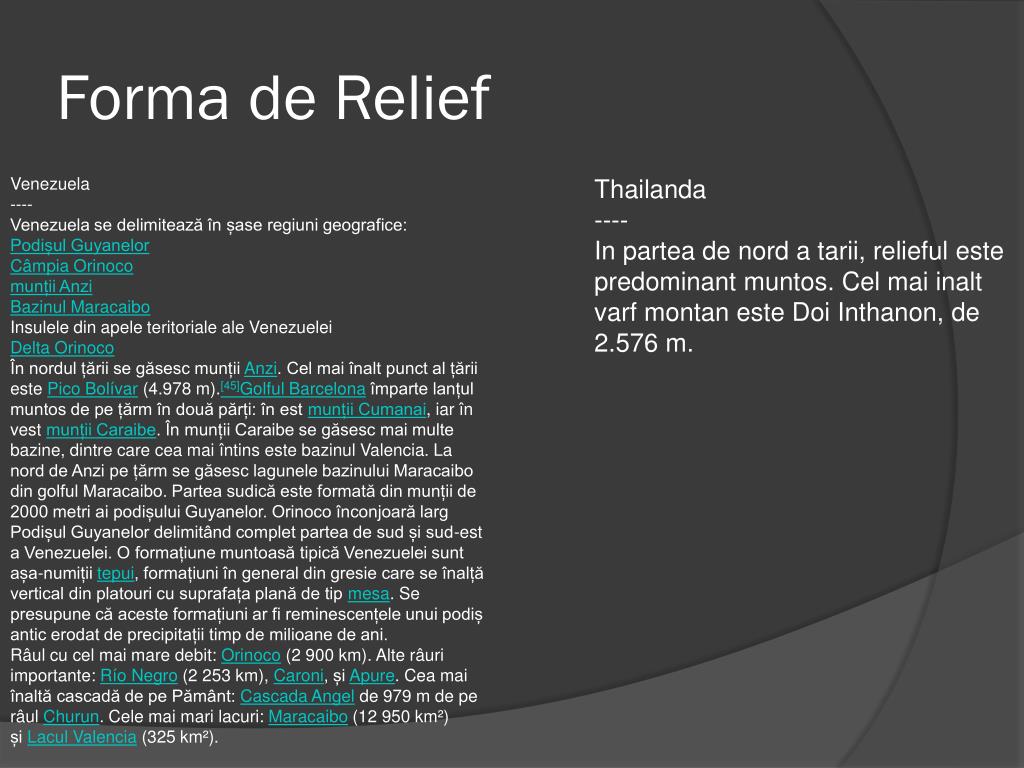 PPT - Diferenta dintre Venezuela si Thailanda PowerPoint Presentation ...