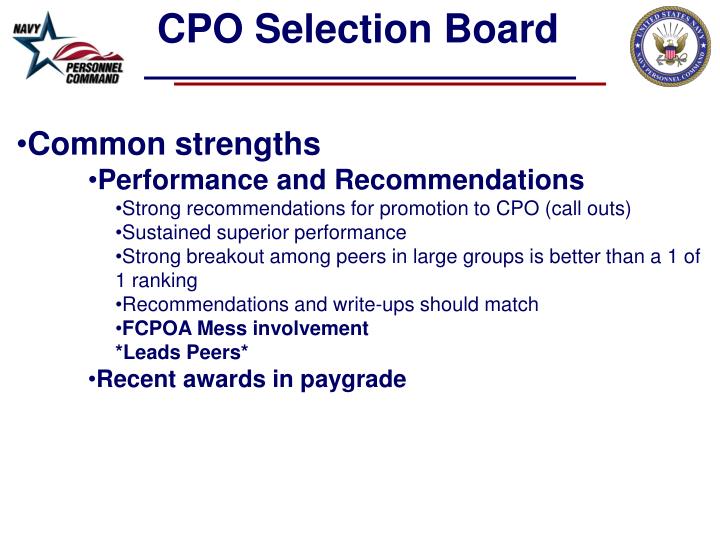 PPT - CPO Selection Board PowerPoint Presentation - ID:2229454