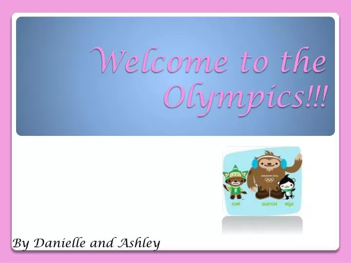 PPT - Welcome to the Olympics!!! PowerPoint Presentation, free download ...