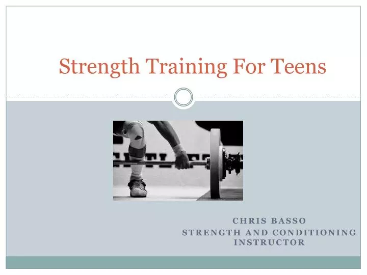 PPT - Strength Training For Teens PowerPoint Presentation, free ...