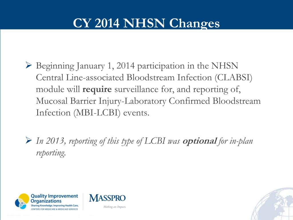 PPT - NHSN Reporting of CMS Required HAI & HCP Measures Acute Care ...