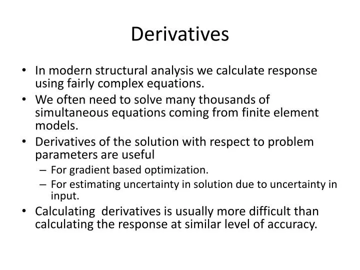 PPT - Derivatives PowerPoint Presentation, free download - ID:2230974