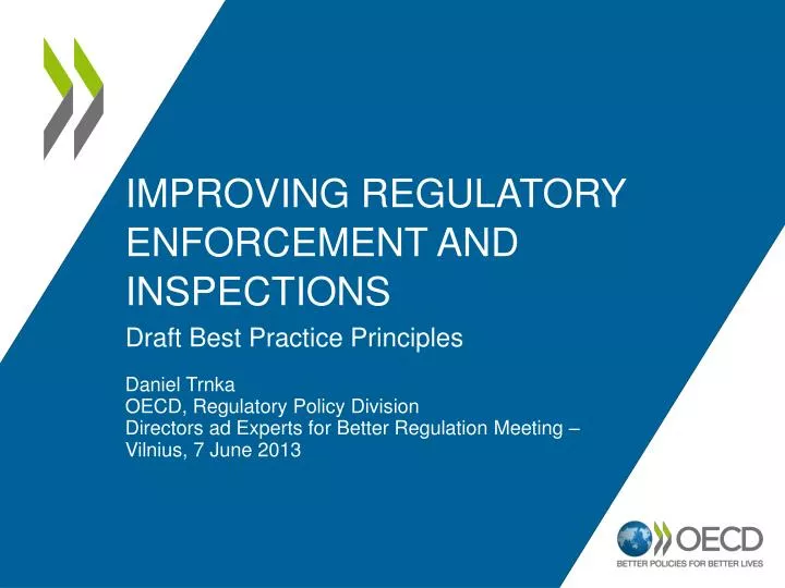 PPT - Improving Regulatory Enforcement and Inspections PowerPoint ...