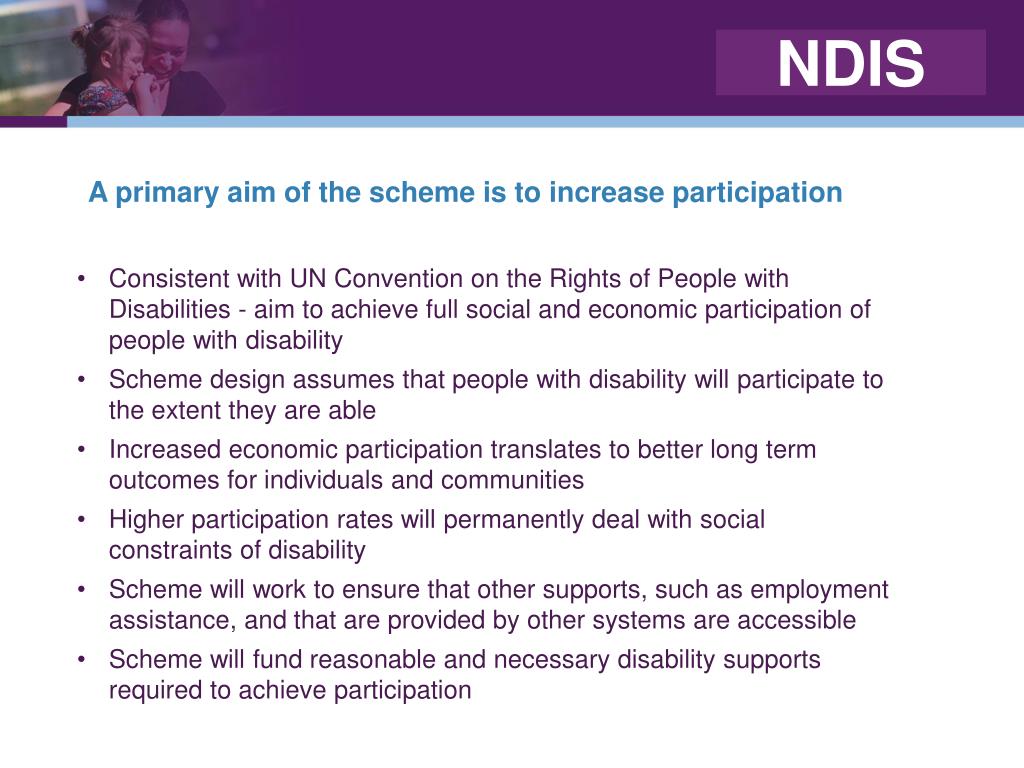 PPT - The National Disability Insurance Scheme Employment and ...