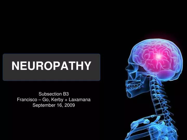 PPT - NEUROPATHY PowerPoint Presentation, free download - ID:2231330