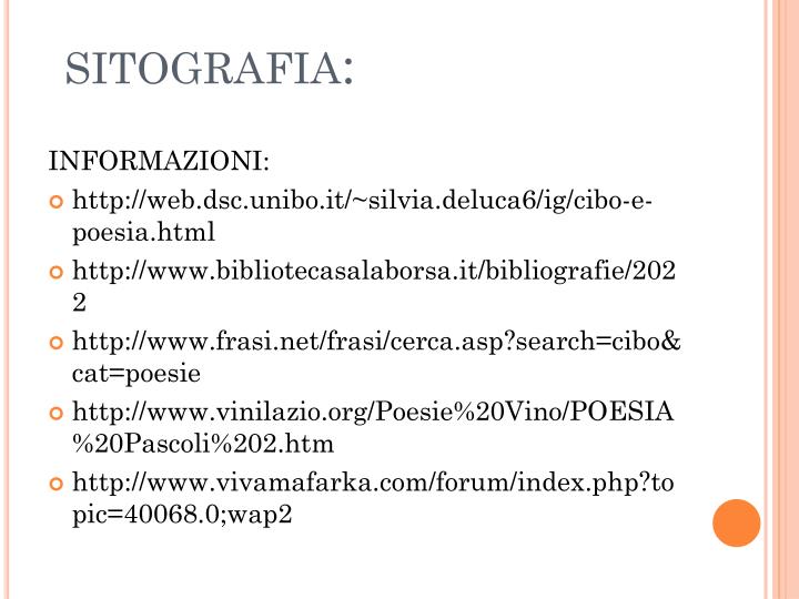 PPT - LETTERATURA E CIBO PowerPoint Presentation - ID:2231412