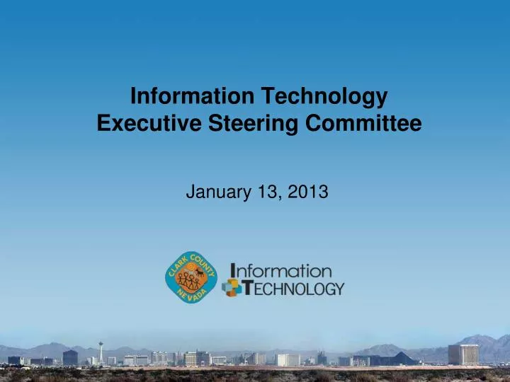 PPT - Information Technology Executive Steering Committee PowerPoint ...