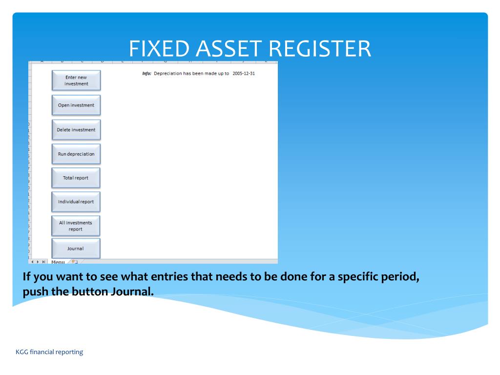 PPT - FIXED ASSET REGISTER PowerPoint Presentation, free download - ID ...