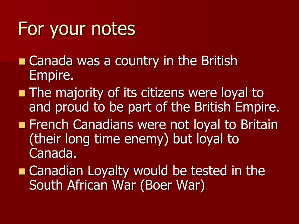 PPT - Canadian Nationalism in the Early 20th Century: Identity and ...