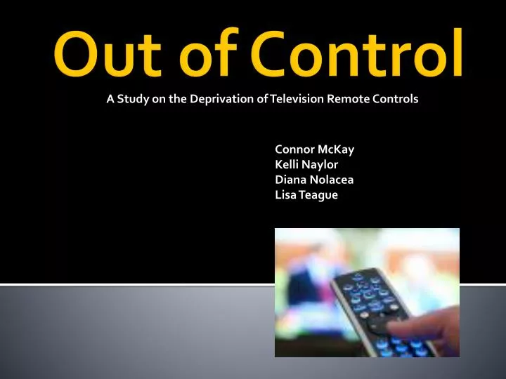 PPT - Out of Control PowerPoint Presentation, free download - ID:2232078