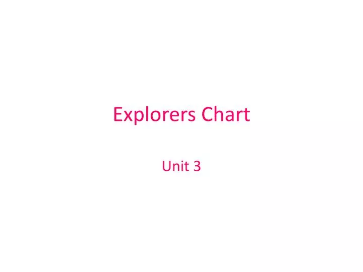 PPT - Explorers Chart PowerPoint Presentation, free download - ID:2232309