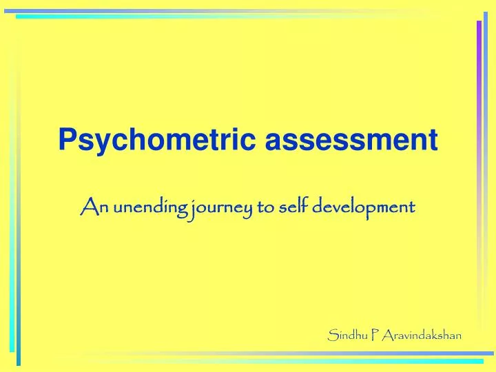 PPT - Psychometric assessment PowerPoint Presentation, free download ...