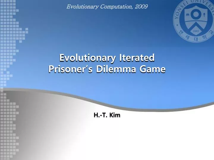 PPT - Evolutionary Iterated Prisoner’s Dilemma Game PowerPoint ... PPT - Evolutionary Iterated Prisoner’s Dilemma Game PowerPoint ...