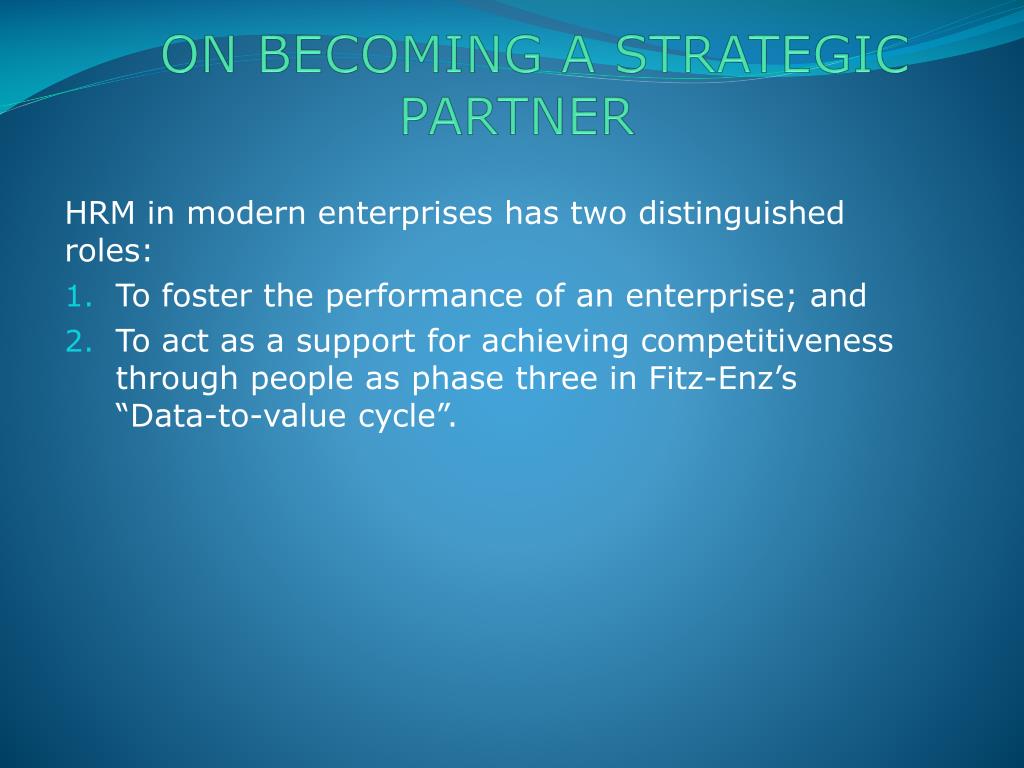 PPT - A PRESENTATION ON HR AS A PROFIT CENTRE Presented by K.Gayatri ...