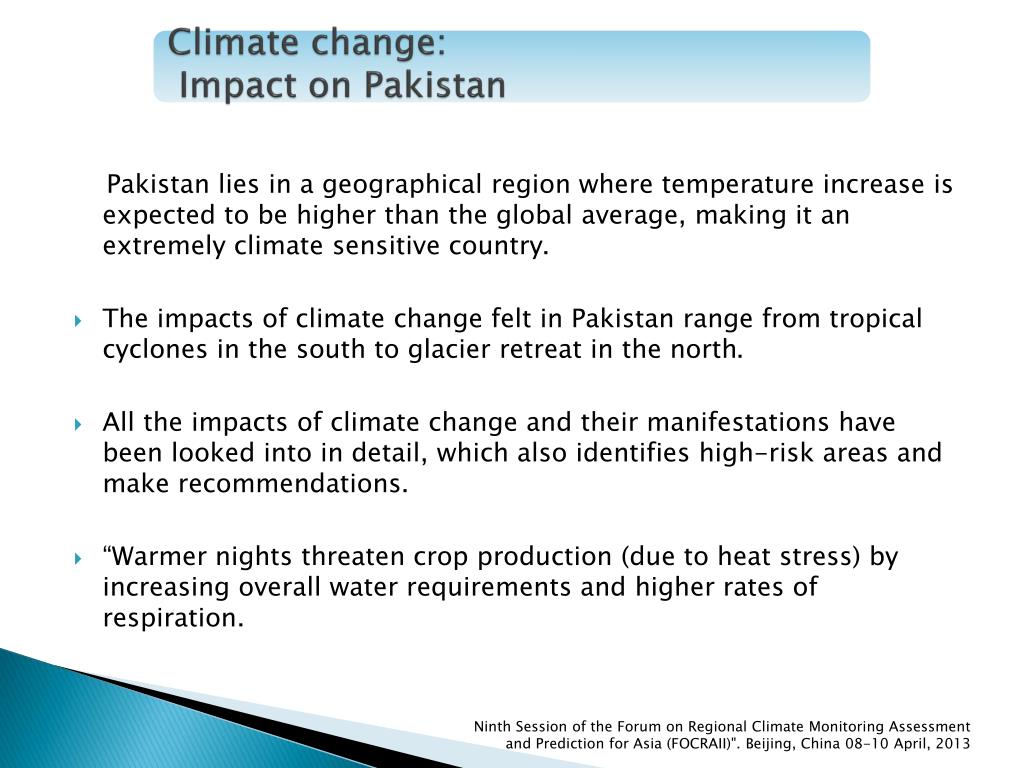 PPT - Rainfall & Temperature Trends of Pakistan in Climate Chang ...