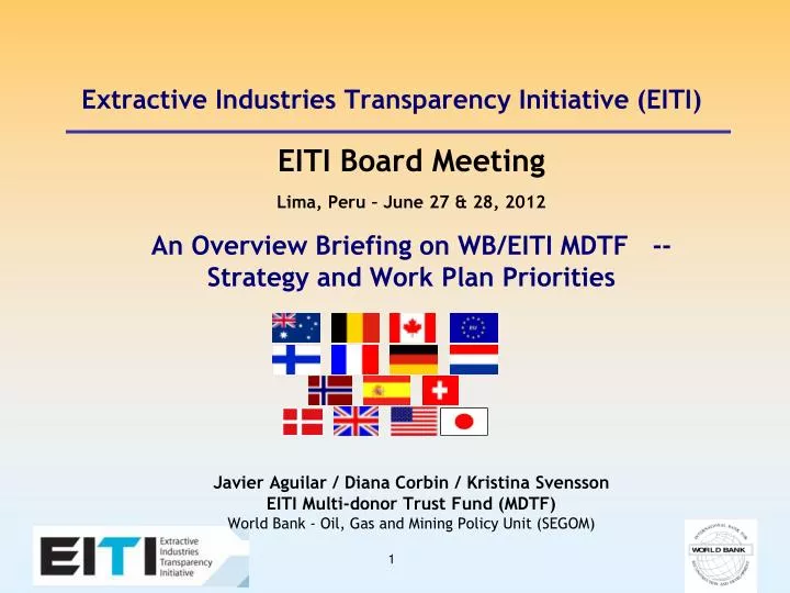 PPT - Extractive Industries Transparency Initiative (EITI) PowerPoint ...